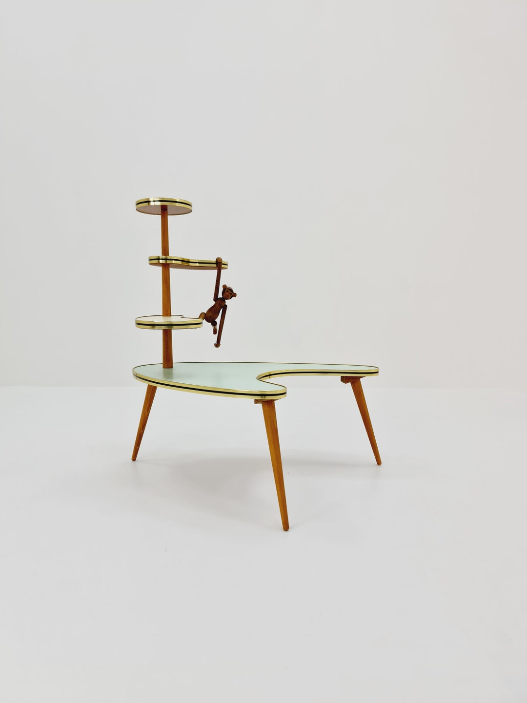 Big 1950s German Plant Stand, Colorful Vintage Mid-century Minimalist ...