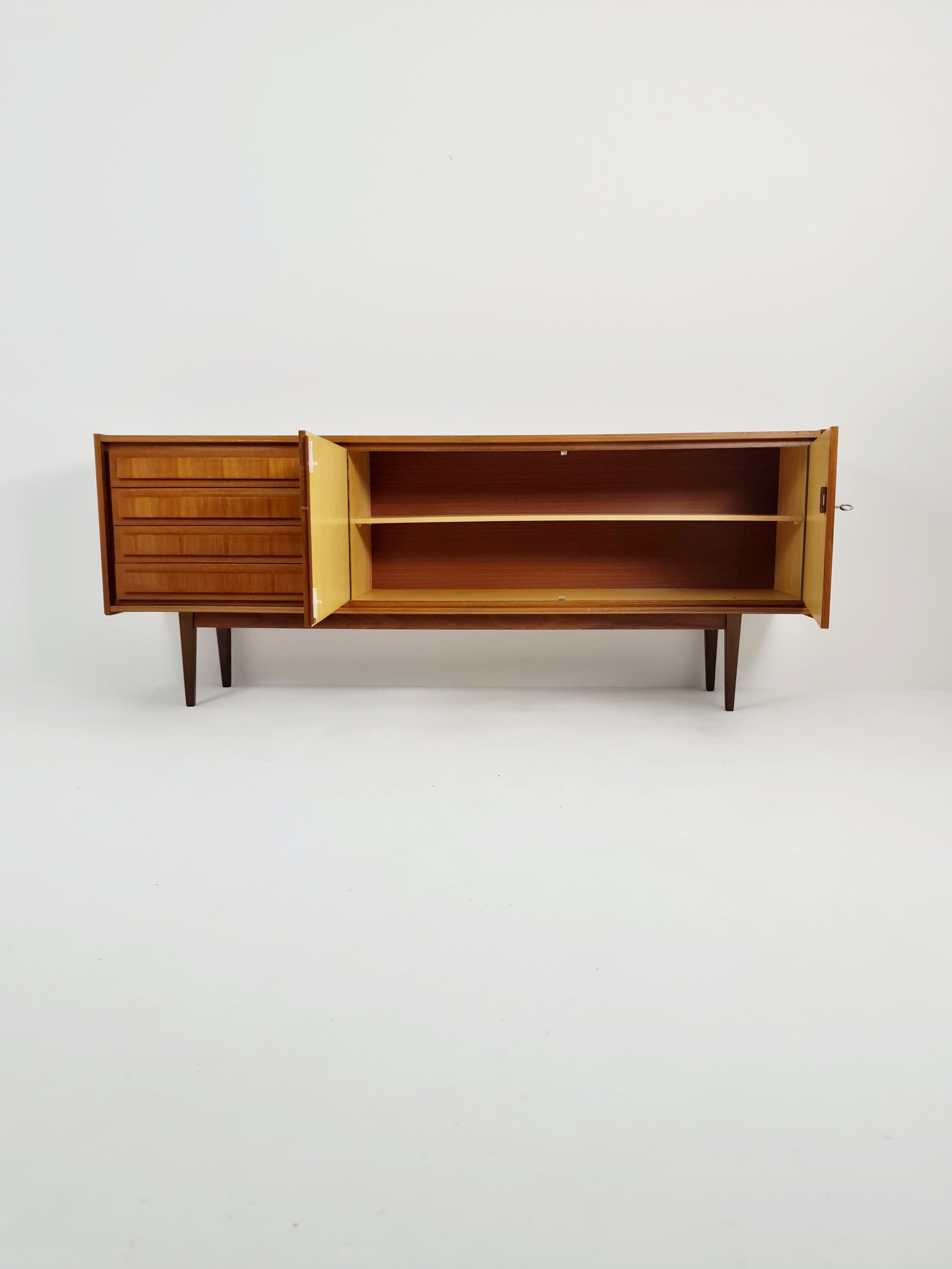 Mid Century Modern German Teak Sideboard for Friedrich - Etsy