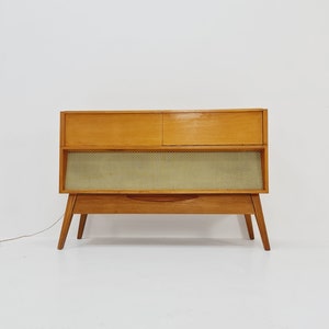 Mid Century Modern German Ash Record Player, Radio by Braun “MM 4 ...