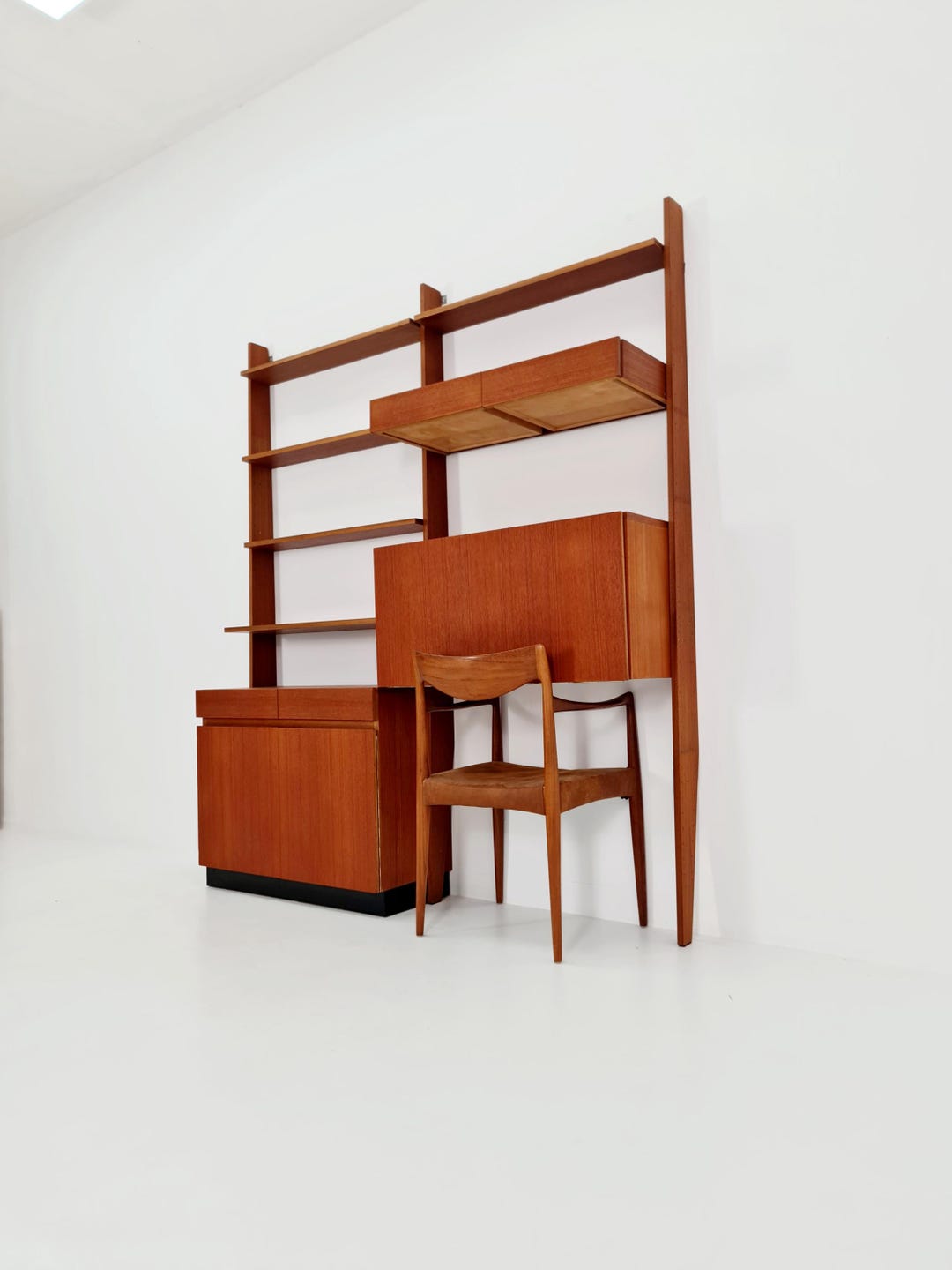 Rare German Vintage Bookshelf System by Dieter Wäckerlin for Behr 1955 ...