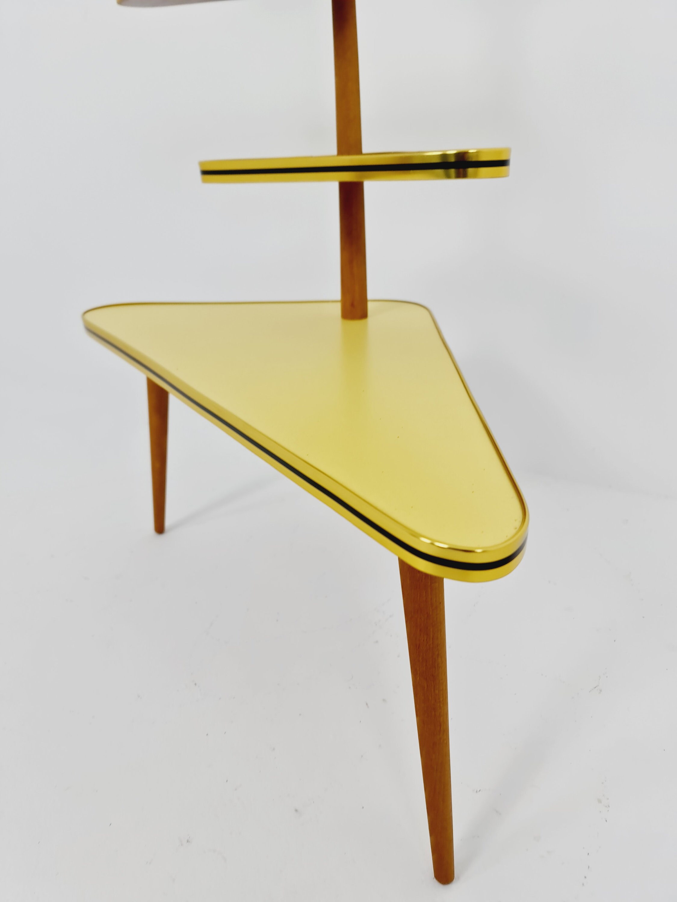 1950s German Plant Stand, Colorful Vintage Mid-century Minimalist ...