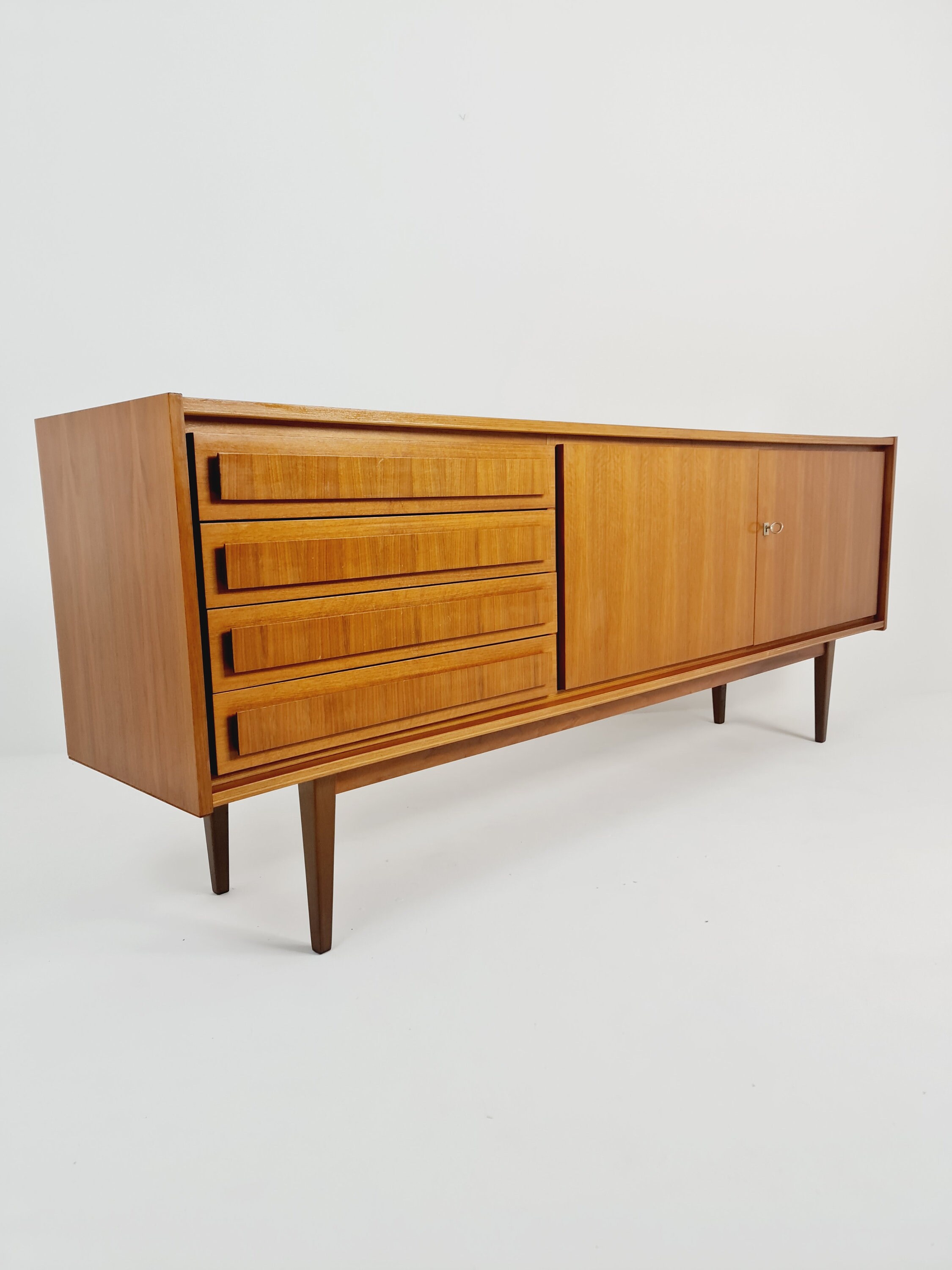 Mid Century Modern German Teak Sideboard for Friedrich - Etsy