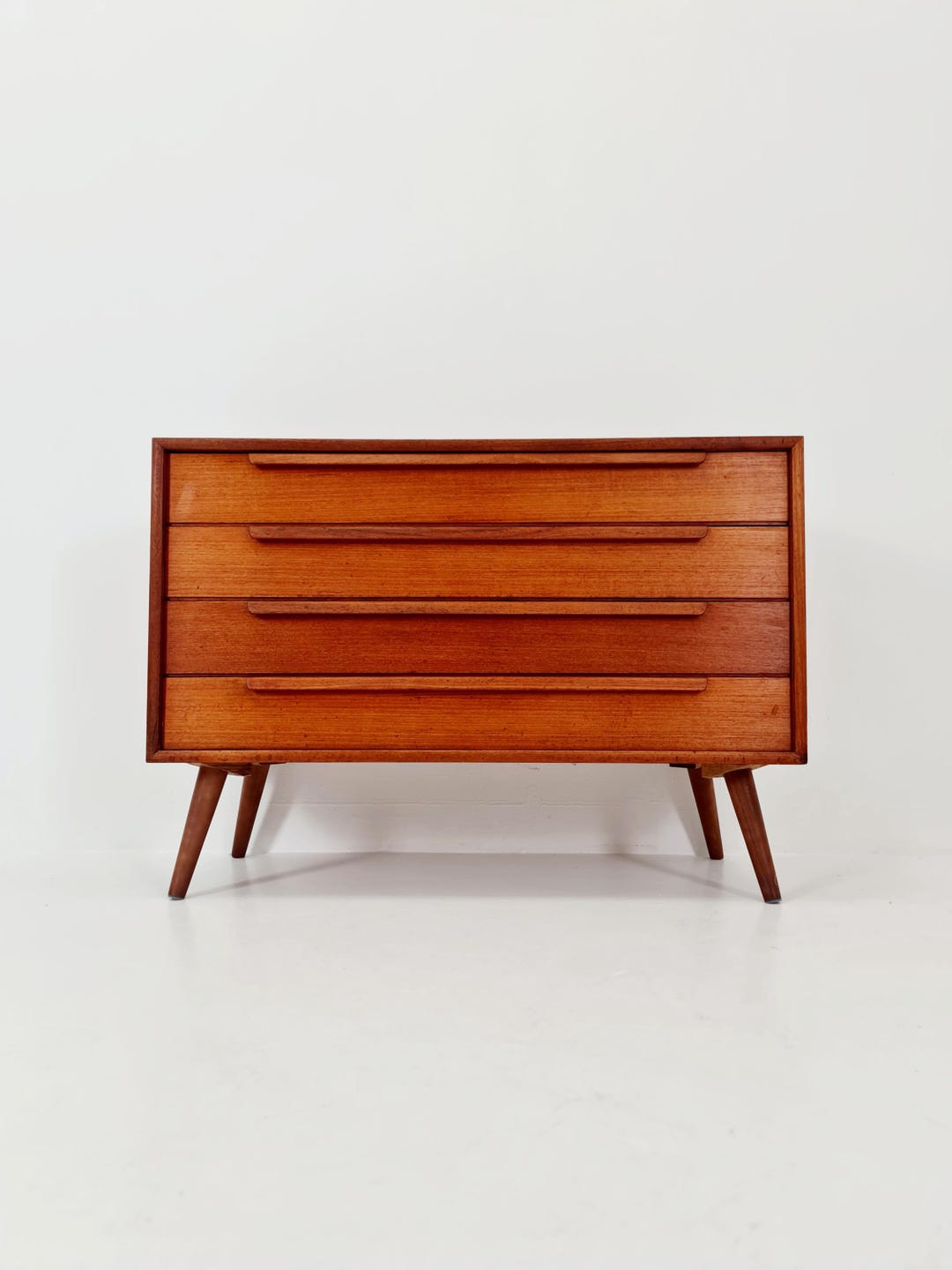 Mid Century Modern German Teak Chest of Drawers by WK Möbel, 1960s ...