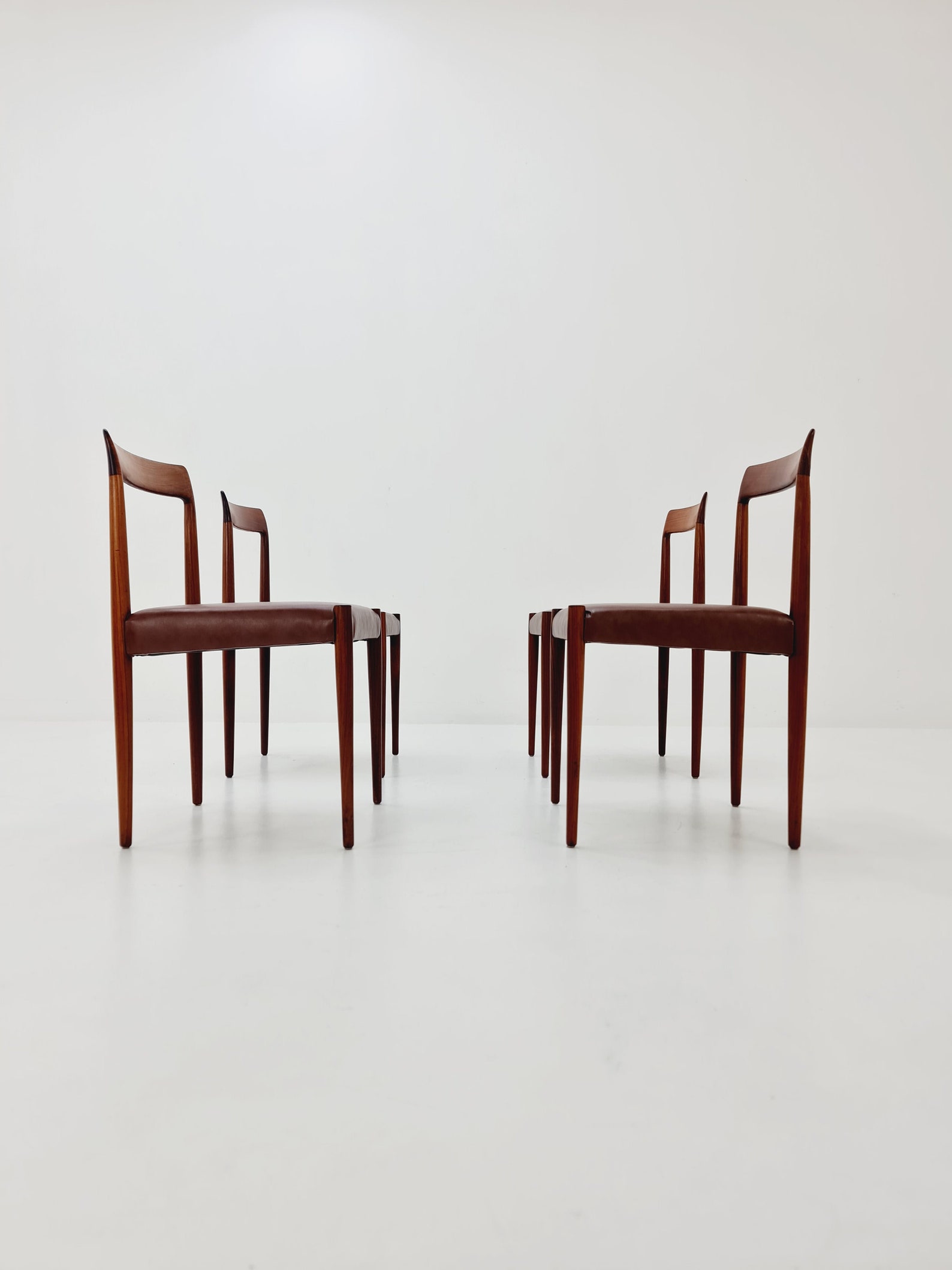 Mid Century German Chairs by Lübke, 1960s Set of 4 - Etsy
