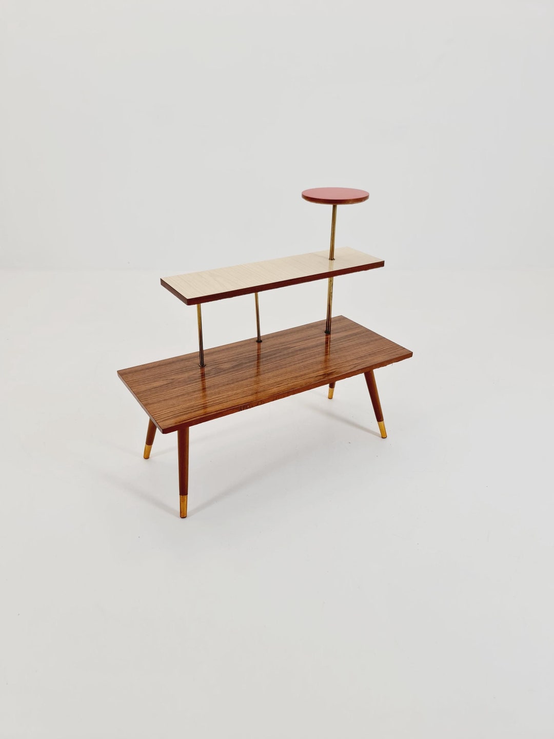 Big 1950s German Plant Stand, Colorful Vintage Mid-century Minimalist ...