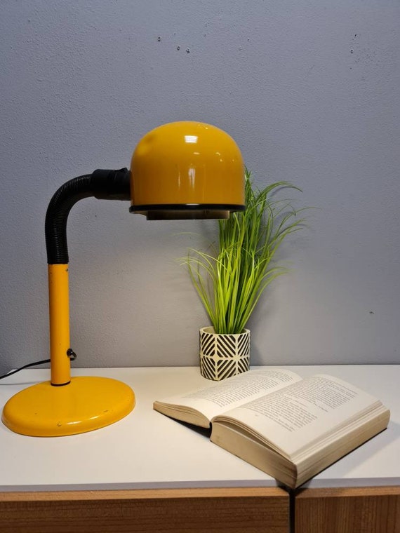 Yellow Goose Desk Plastic Lamp Light italy 1970s - Etsy