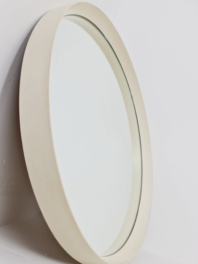 Round Space Age Retro Plastic White Mirror by Schönbuch, 1970s - Etsy