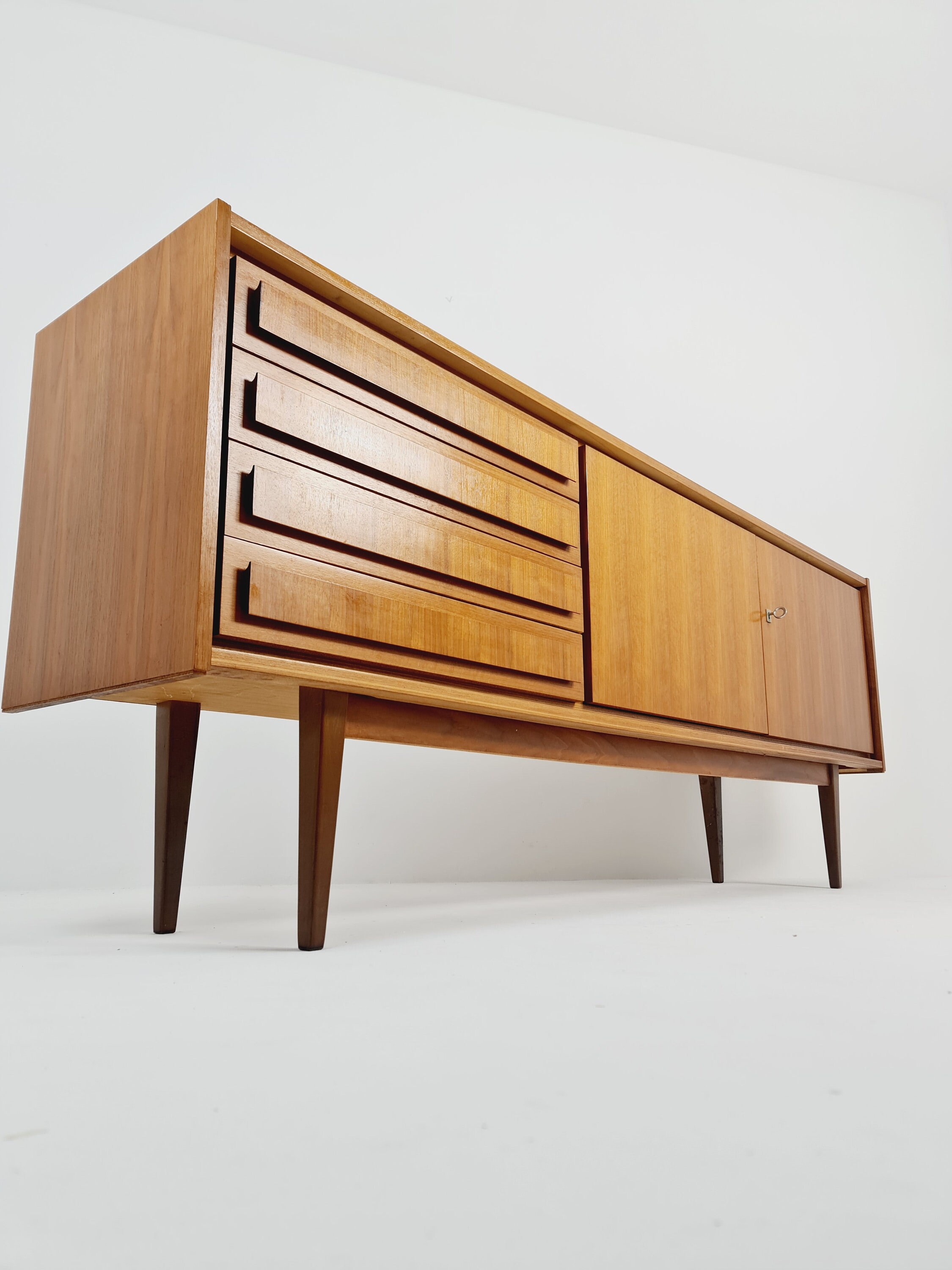 Mid Century Modern German Teak Sideboard for Friedrich - Etsy