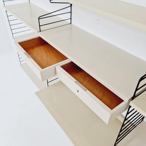 Wall-mounted Original Swedish String Shelf System, Bookcase Teak by ...