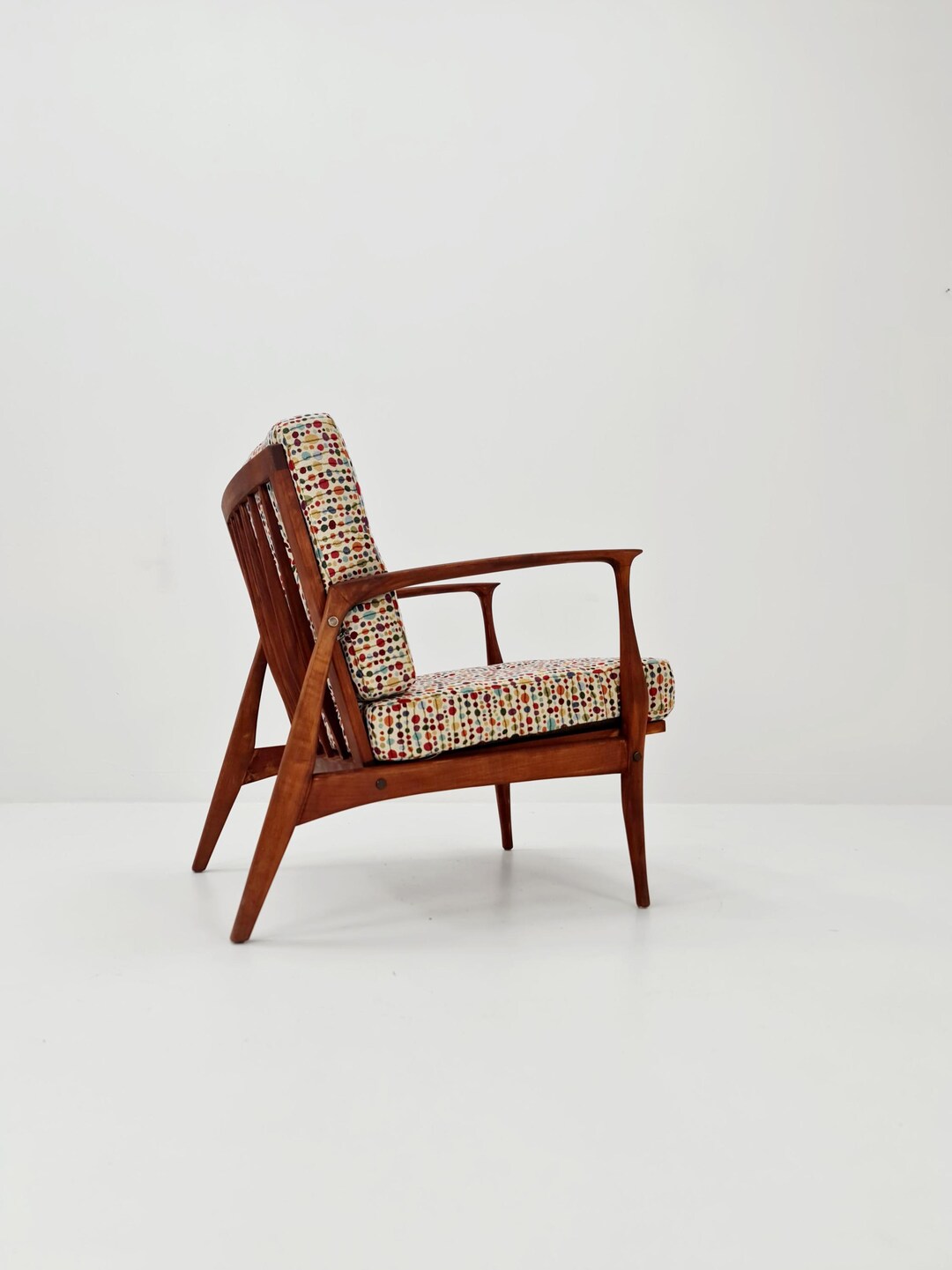 Mid-century German Lounge Armchair Cherry Wood, 1960s - Etsy