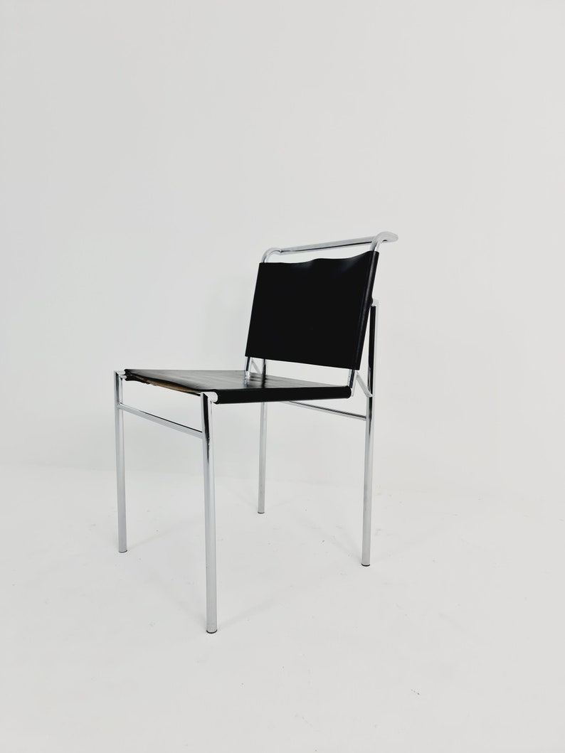 Classicon Roquebrune Chair in Black With Chrome Legs by Eileen - Etsy