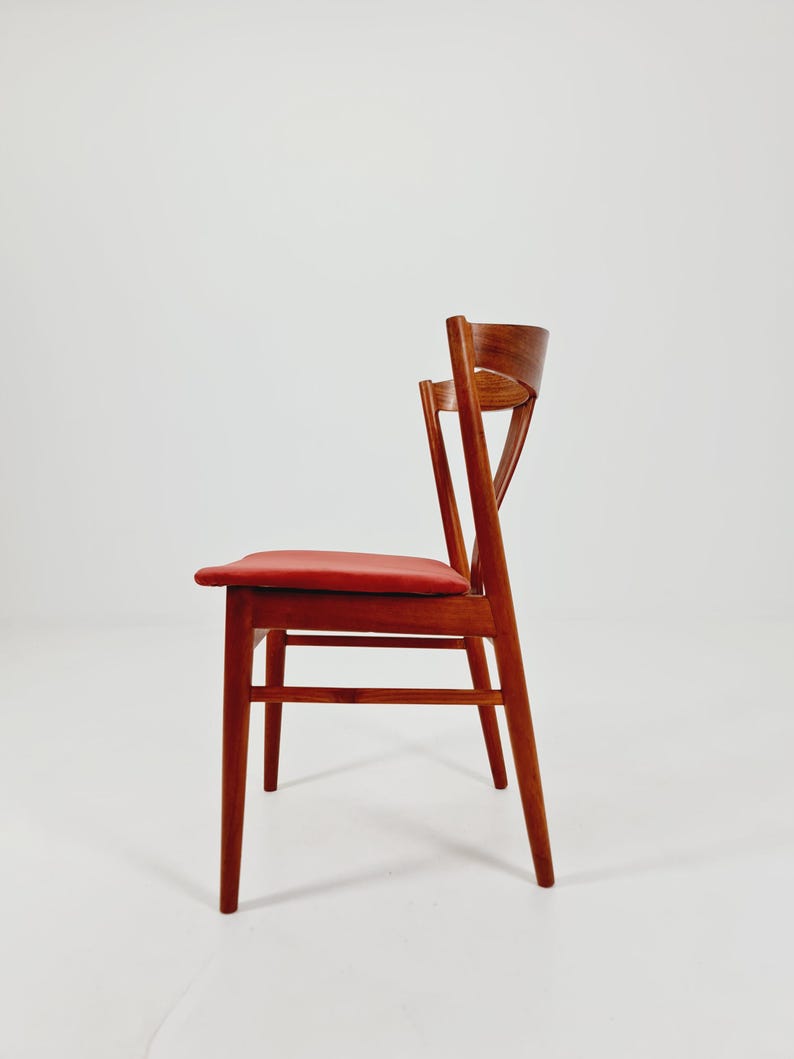 Mid Century Danish Teak Dining Chair by Carl Ewent Ekstrom, 1960s, - Etsy