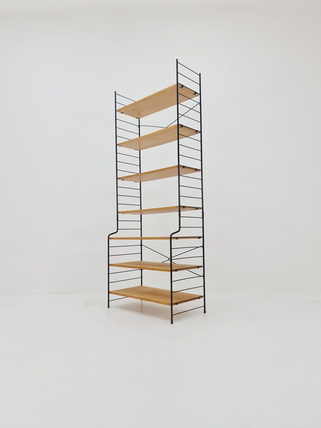 Freestanding Vintage String Bookshelf in Ash, 1950s by WHB Germnay - Etsy