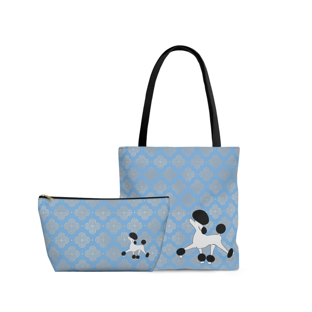 Poodle Tote Bag Set Poodle Makeup Bag Dog Pattern Bag for - Etsy