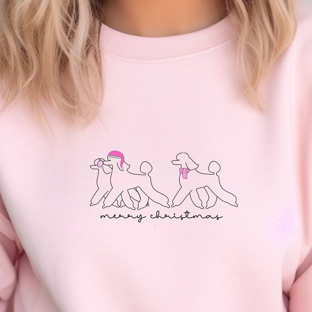Pink Poodle Sweatshirt, Poodle Gift, Poodle Mom Gift, Gift for Poodle ...
