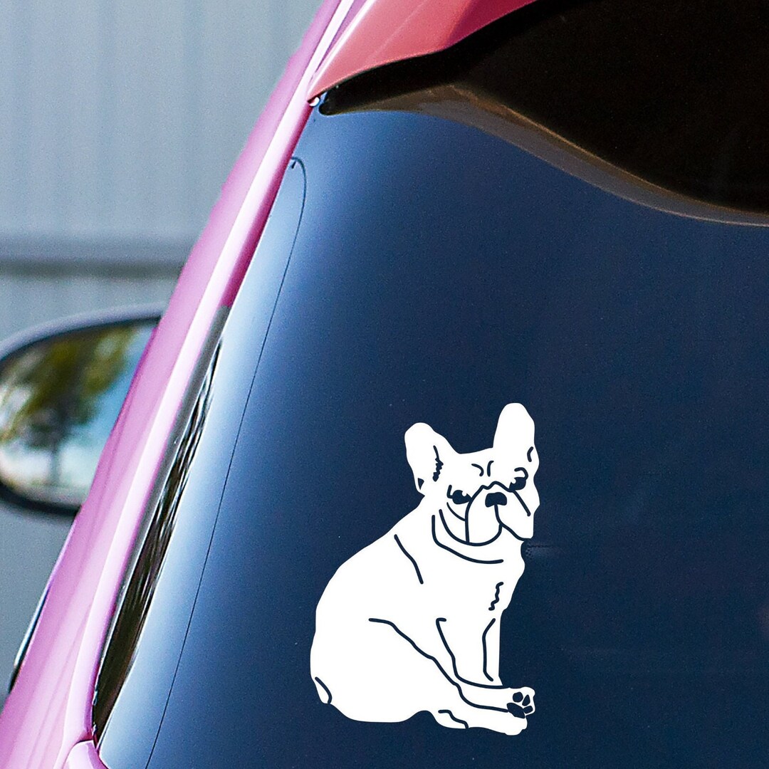 French Bulldog Decal: Frenchie Silhouette Car Sticker - Etsy