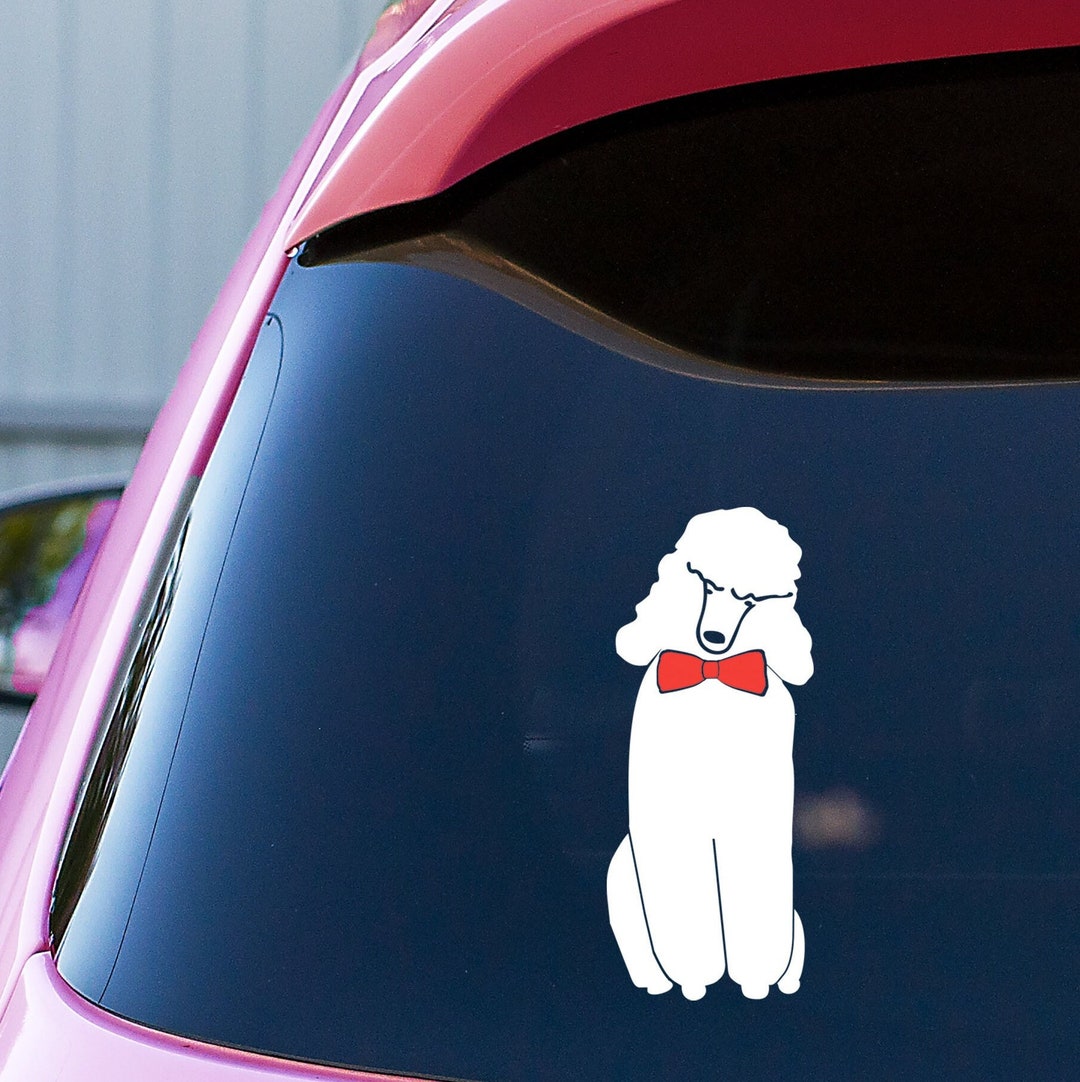 Poodle Decal, Dog Car Decal, Car Stickers for Poodle Mom, Gift for ...