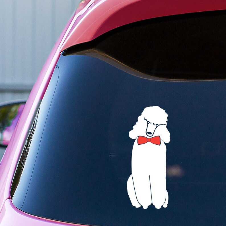 Poodle Decal Dog Car Decal Car Stickers for Poodle Mom Gift | Etsy