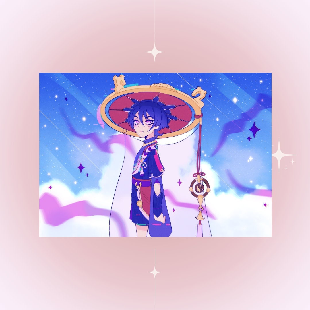 Scaramouche genshin Imapct A5 Print - Etsy
