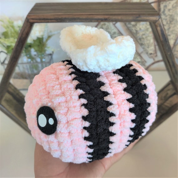 Crochet Pink Chubby Bee/chunky Bumblebee/squishy Bee | Etsy