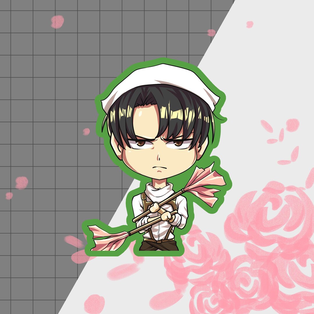 Anime Sticker | Levi Ackerman Sticker, Anime Sticker, Chibi Sticker ...