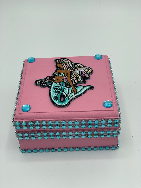 Mermaid Mini Keepsake Box Pink | Etsy