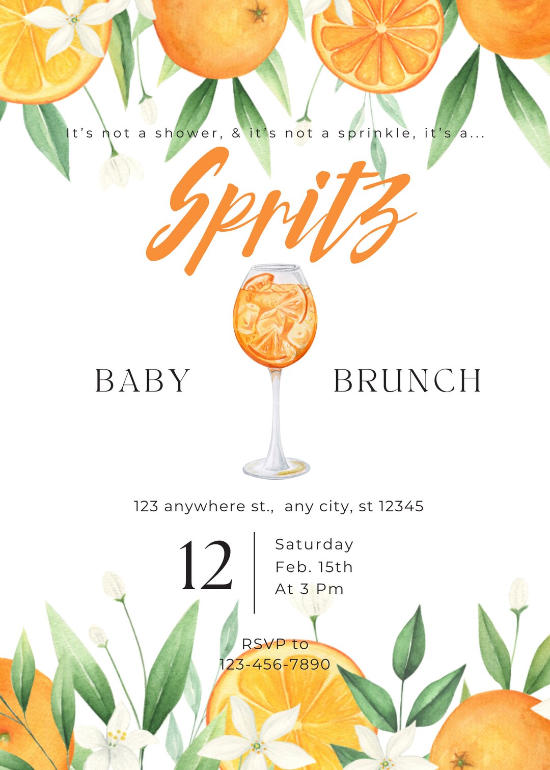 Baby Sprinkle/shower/spritz Invite - Etsy