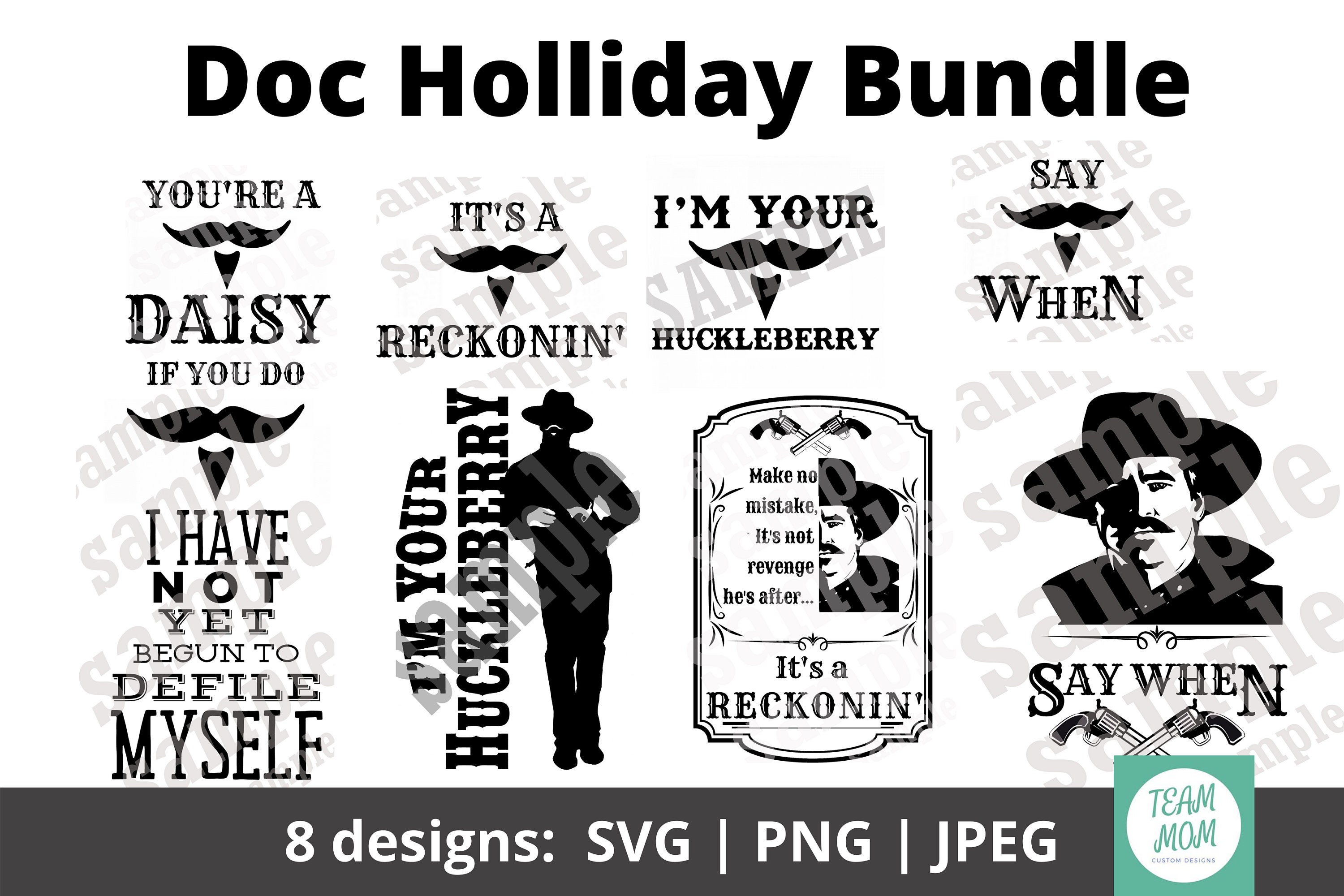 Doc Holliday svg Doc Holliday svg bundle Tombstone SVG | Etsy