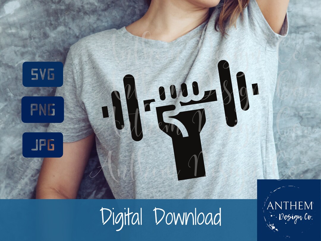 Fitness Svg, Hand With Weight Svg, Barbell Svg, Dumbbell Svg, Workout ...