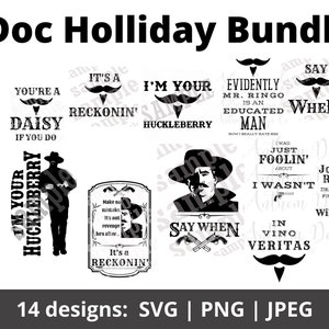 Doc Holliday SVG bundle Doc Holliday I'm your | Etsy