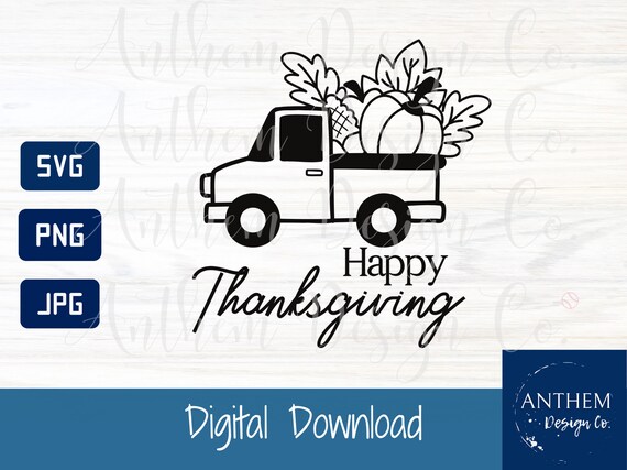 Fall Truck Svg Thanksgiving Farm Truck Farm Truck Svg - Etsy
