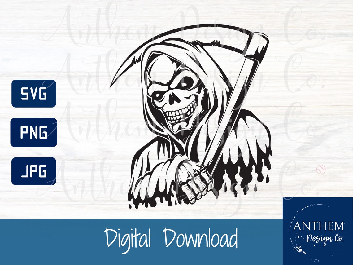 Reaper Svg, Grim Reaper Svg, Scary Svg, Halloween Svg, Death Svg, Scary ...