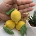 Lemon Crochet Keychains - Etsy