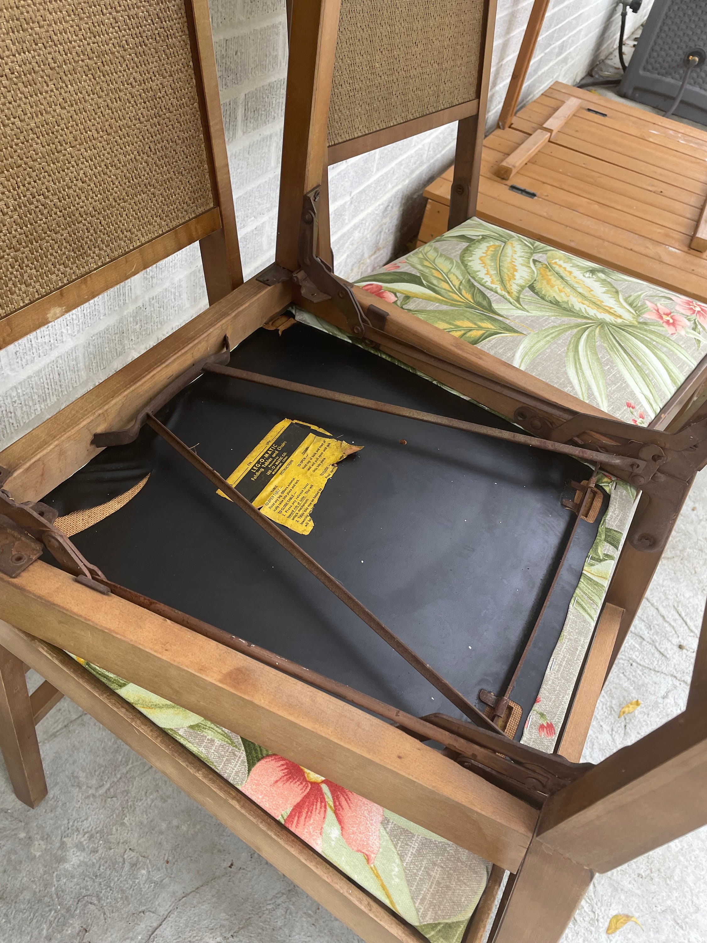 Vintage Leg O Matic Folding Chairs - Etsy