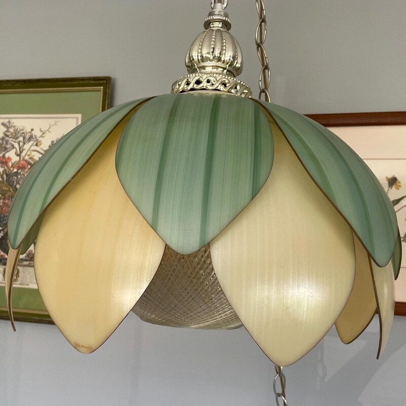 Green Swag Lamp - Etsy