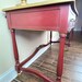 Elegant Vintage Red Console Table/refinished/hand Painted - Etsy