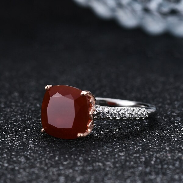 Red Stone Ring - Etsy