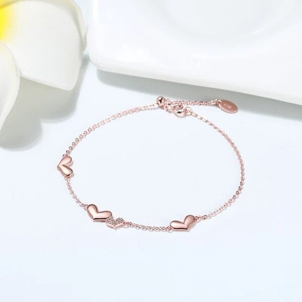 Rose Gold Bracelet - Etsy