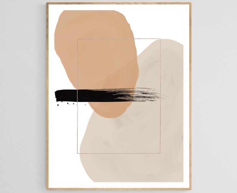 Abstract Neutral Art Modern Minimal Printable Wall Art Neutral Print ...