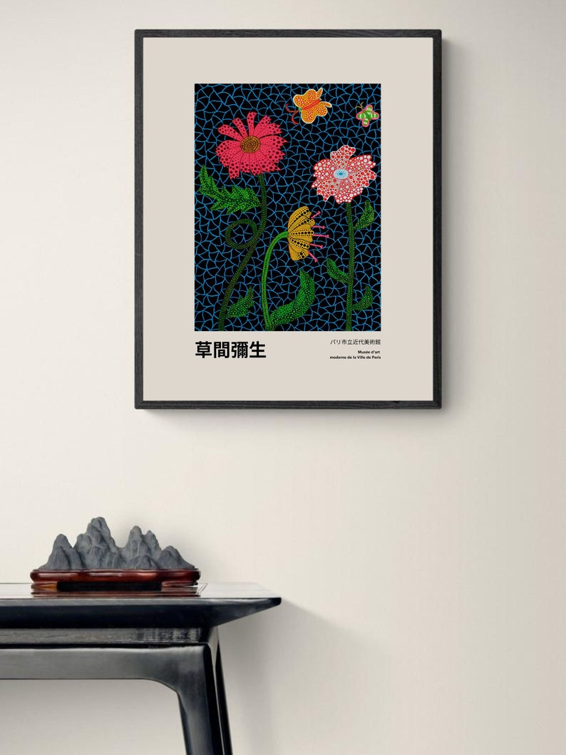 Yayoi Kusama Print Art Exhibition Poster Abstract Art Printable Wall ...