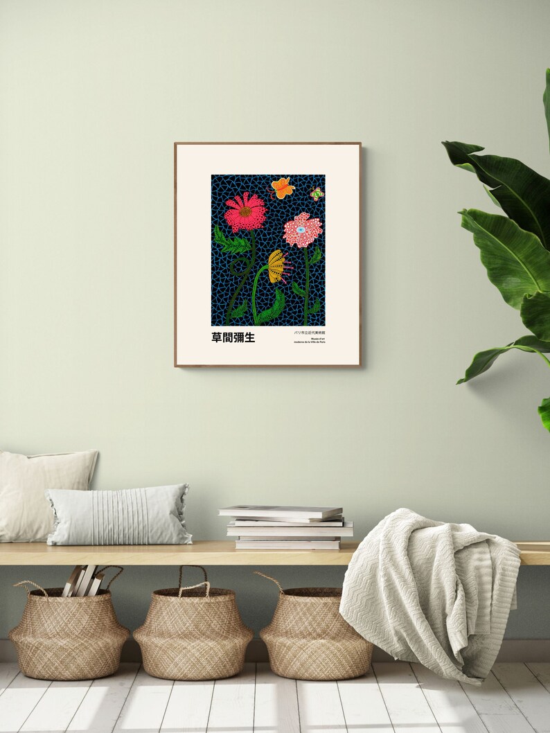 Yayoi Kusama Print Art Exhibition Poster Abstract Art Printable Wall ...