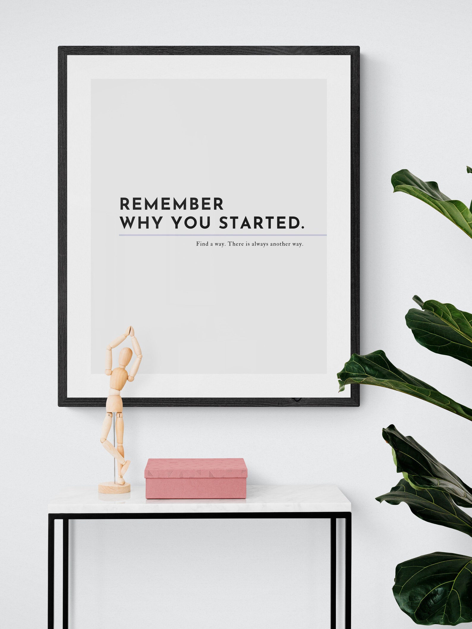 Remember Why You Started Poster Inspirational Quotes Poster - Etsy
