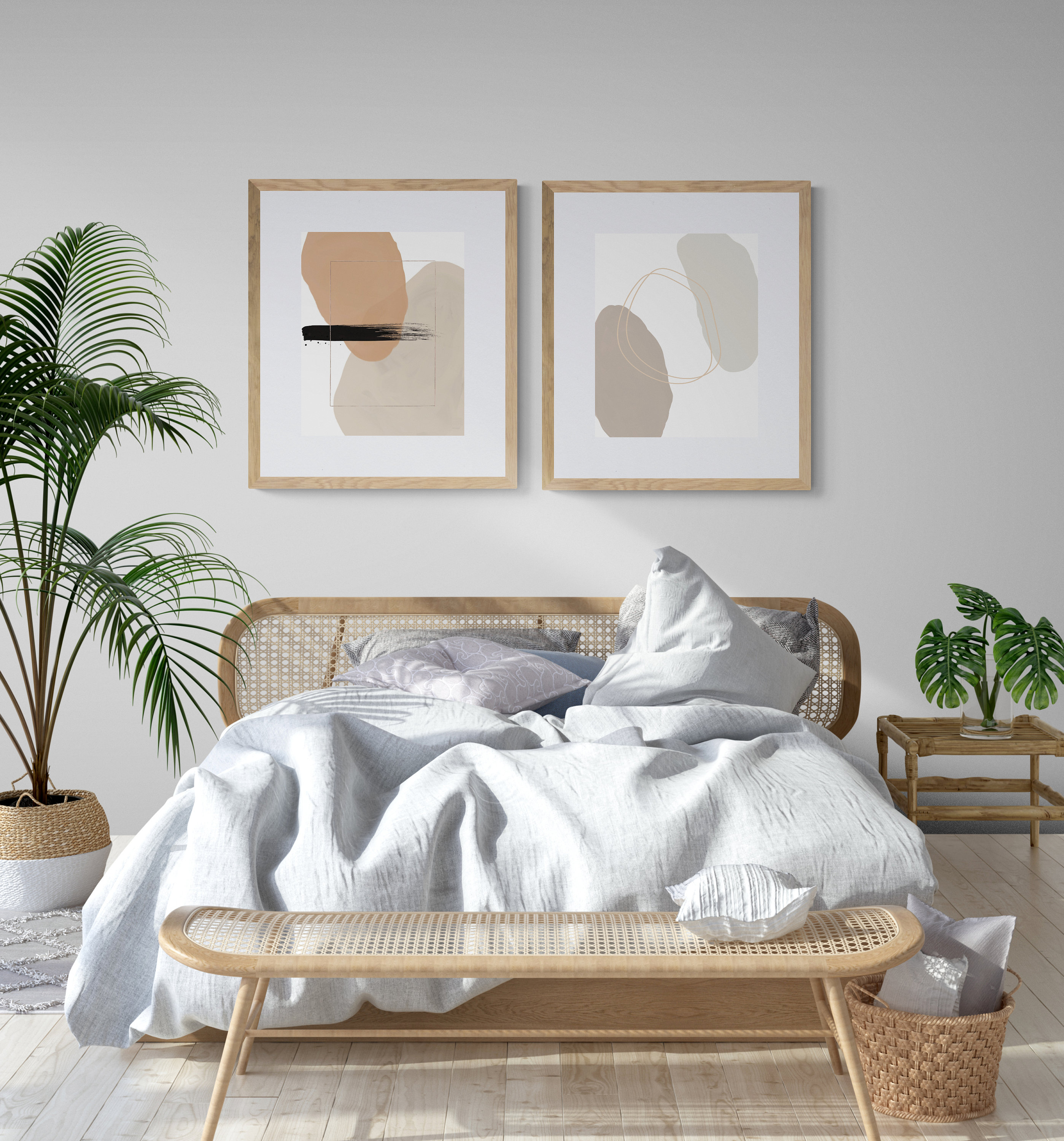 Abstract Neutral Art Modern Minimal Printable Wall Art Neutral Print ...