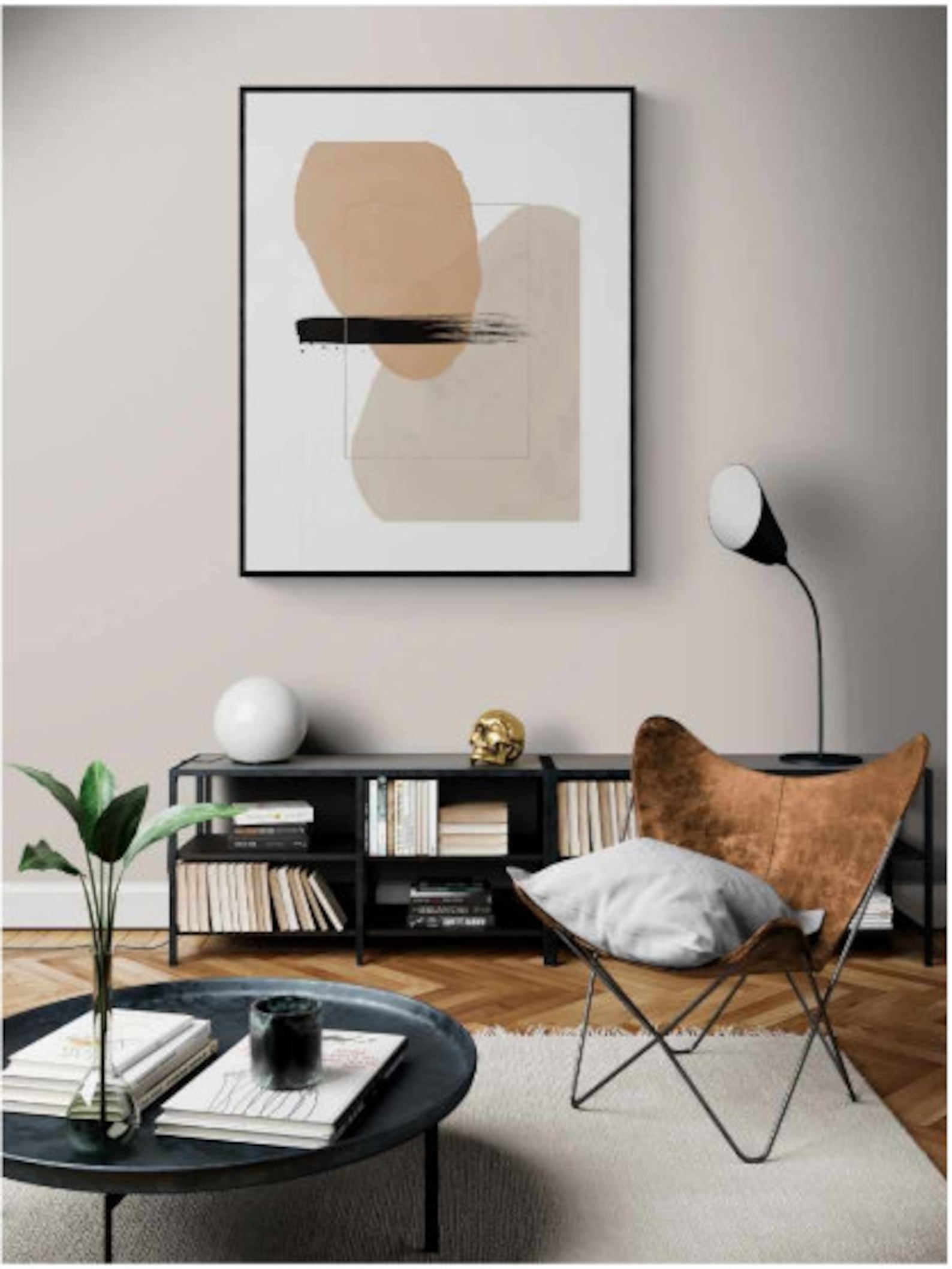 Abstract Neutral Art Modern Minimal Printable Wall Art Neutral Print ...