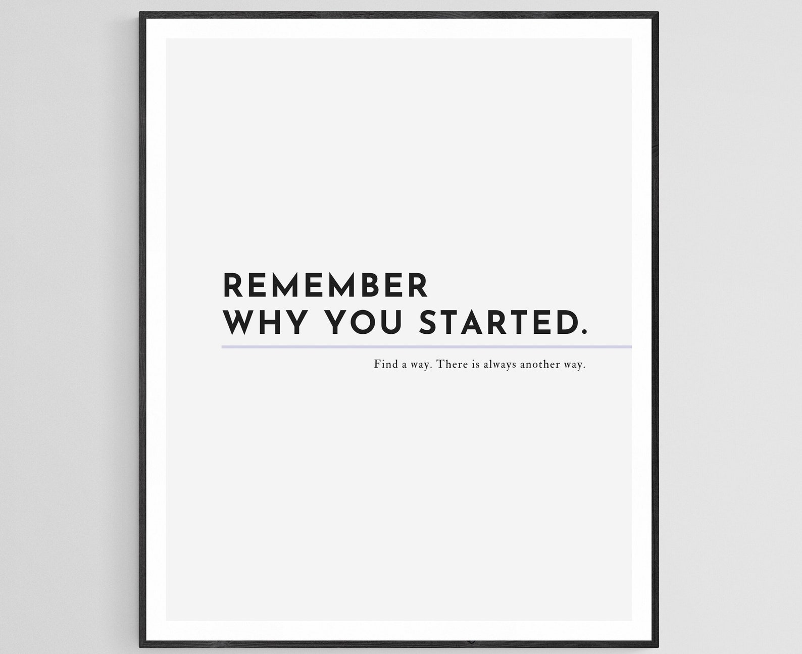 Remember Why You Started Poster Inspirational Quotes Poster - Etsy