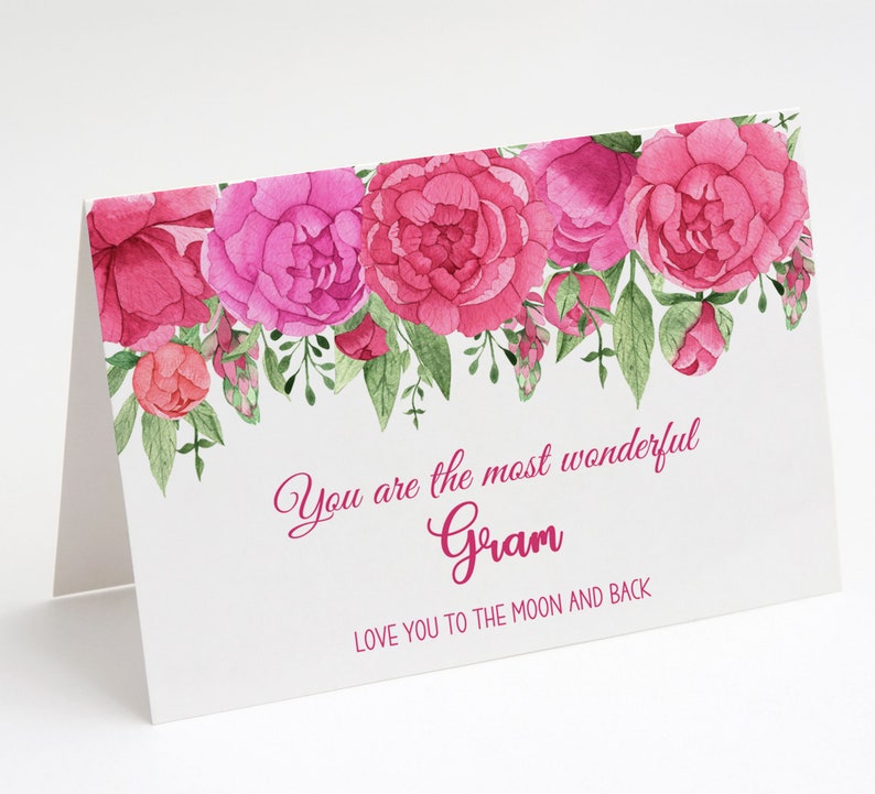 Paper & Party Supplies love You Gram Gram Birthday Card Mothers Day ...