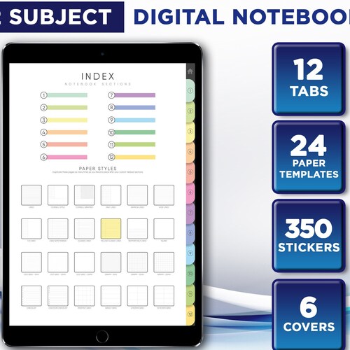 Digital Notebook Goodnotes Notability Digital Stickers - Etsy