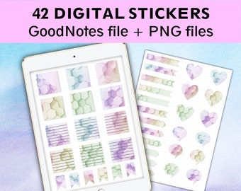Digital Sticky Notes Realistic Stickers for Digital Planner - Etsy