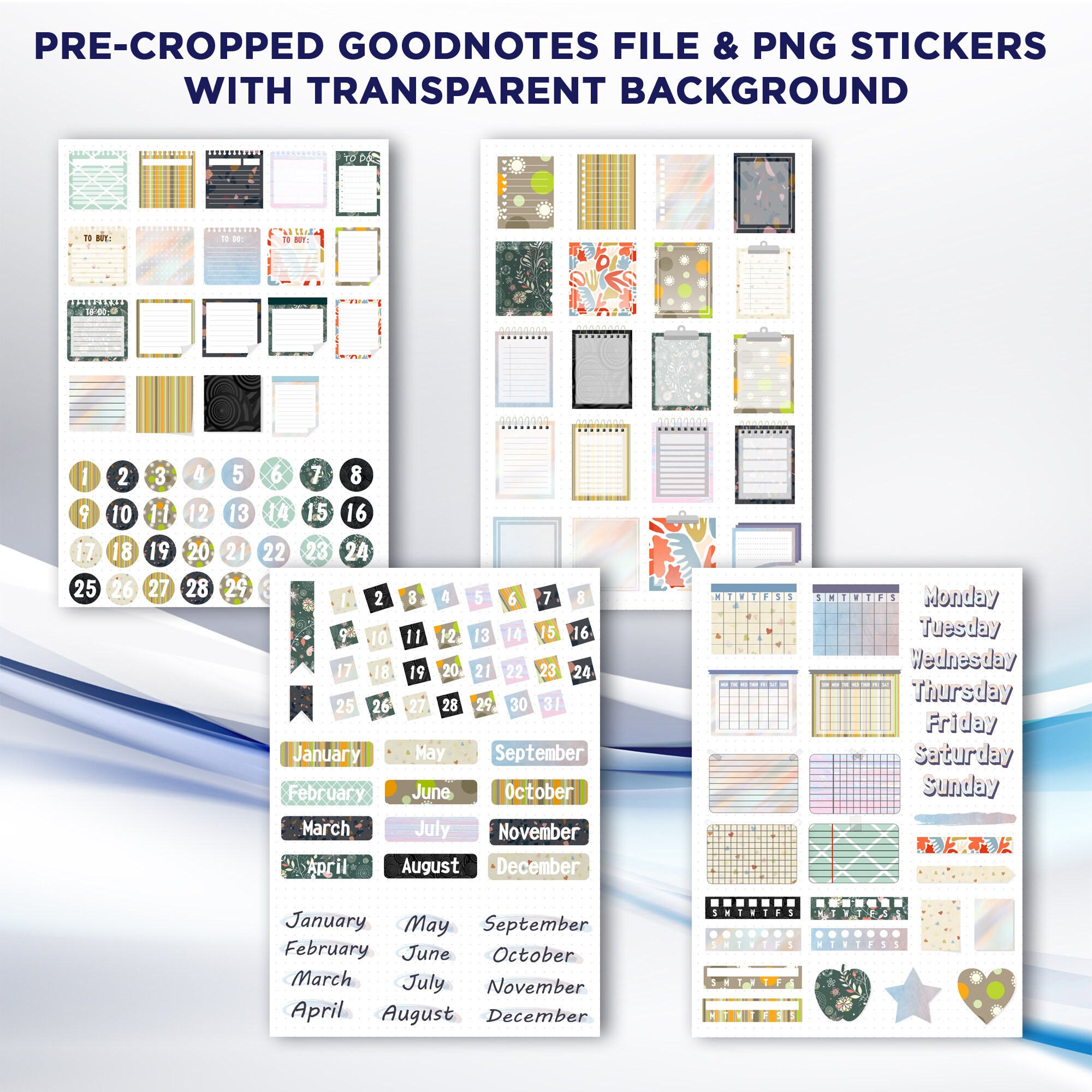 Rainbow Digital Notebook with Tabs Hyperlinked Notebook | Etsy