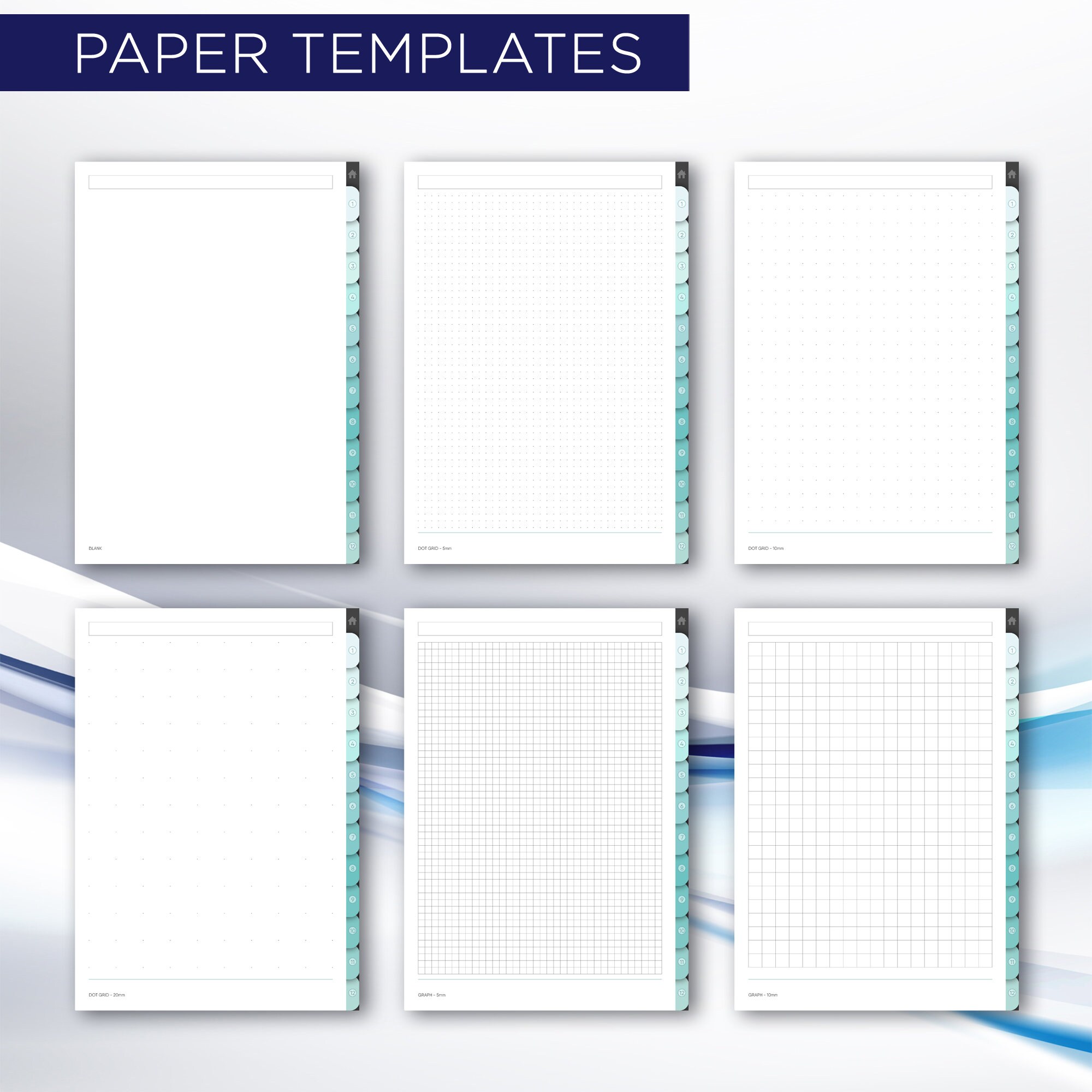 Blue Digital Notebook Goodnotes Hyperlinked Notebook Tabs - Etsy UK